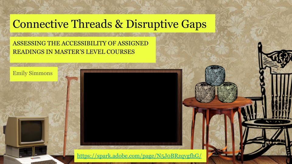 Connective Threads & Disruptive Gaps – EITM: Equity in the Making Lab